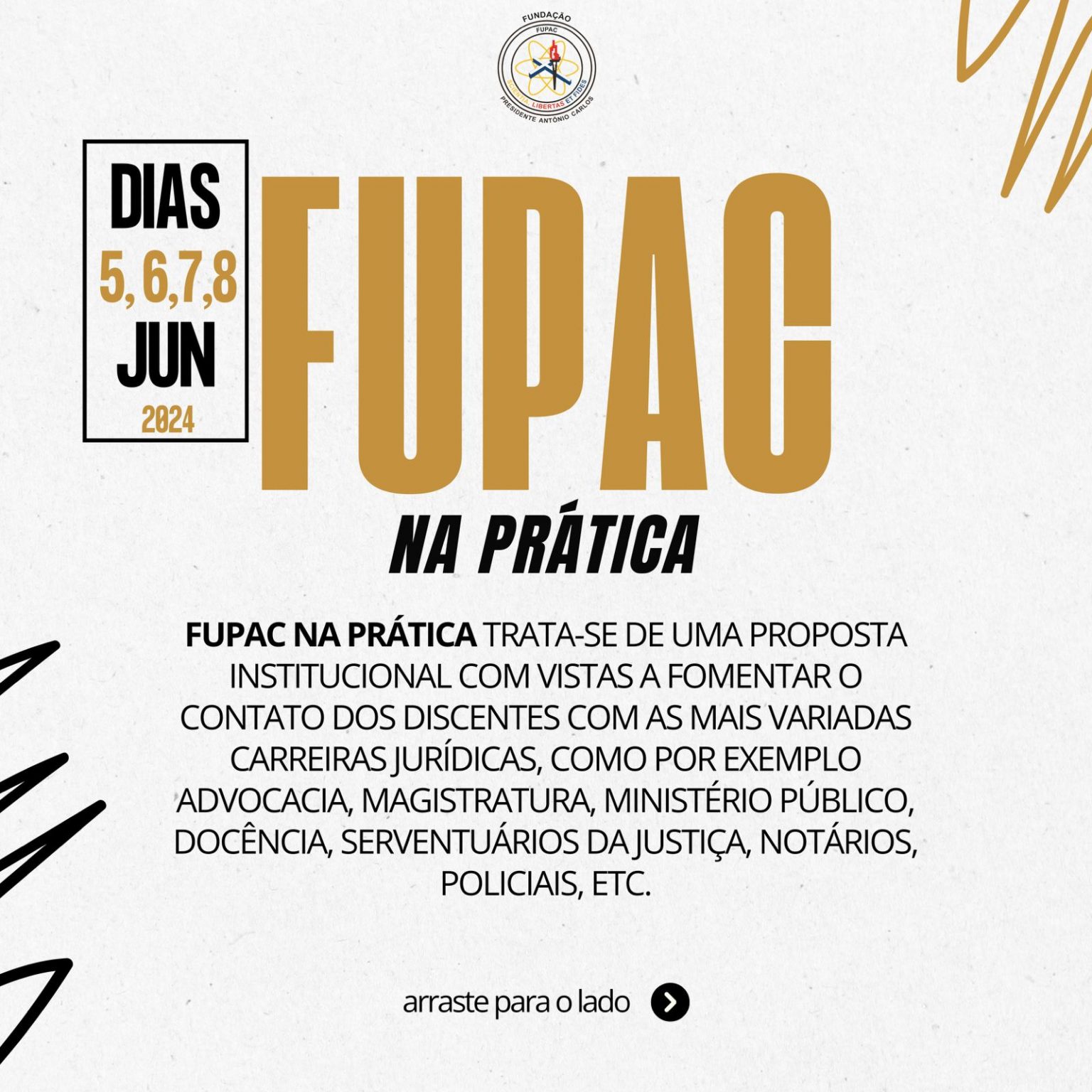 DIA D DA EXTENSÃO e FUPAC NA PRÁTICA 2024 – Fupac Mariana