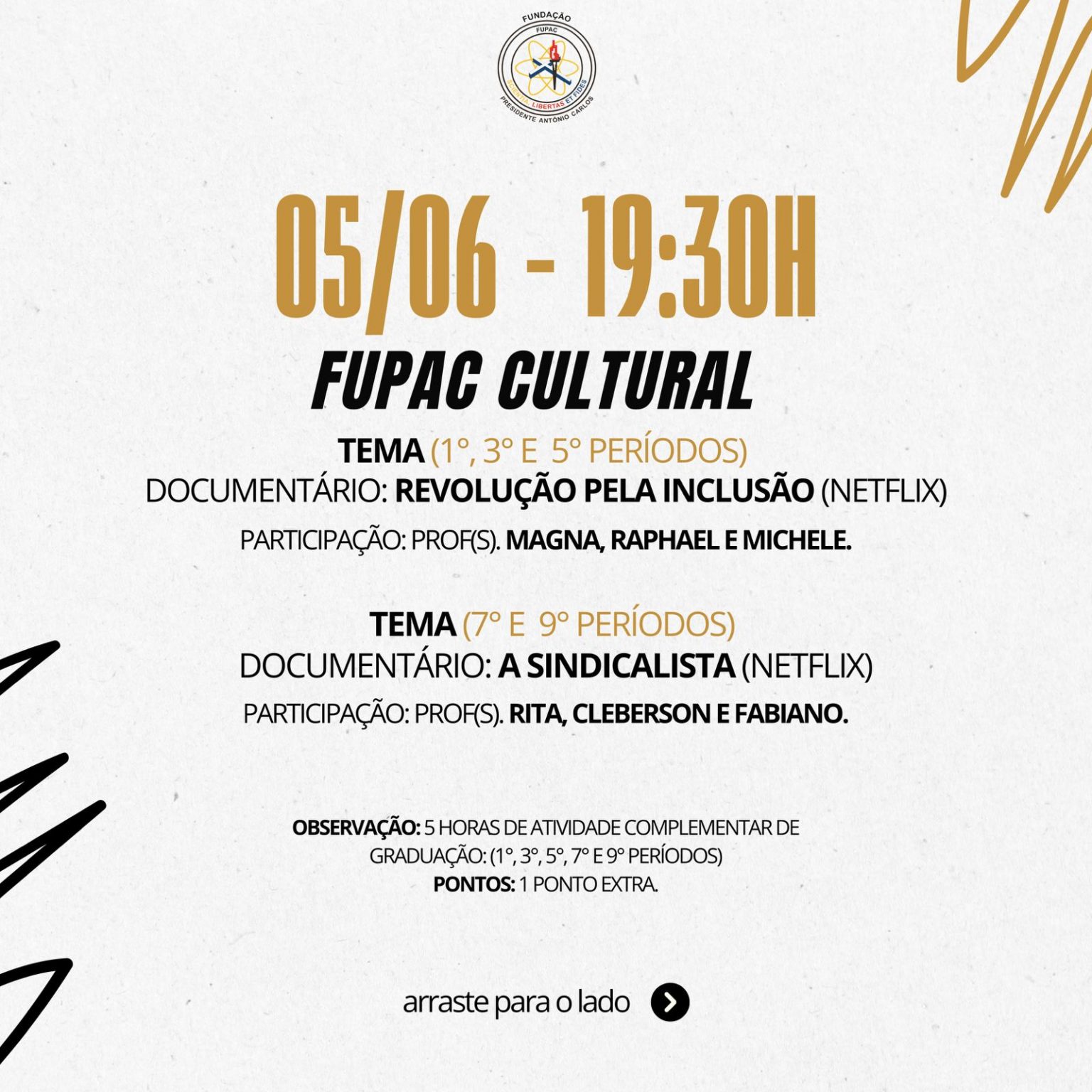 DIA D DA EXTENSÃO e FUPAC NA PRÁTICA 2024 – Fupac Mariana